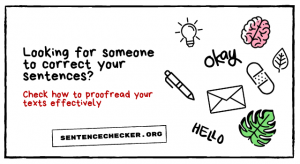 Someone To Correct My Sentence - Sentence Checker